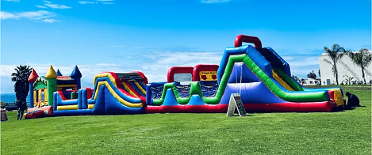 100ft Ultimate Obstacle Challenge - Fiesta Jumps Santa Barbara CA